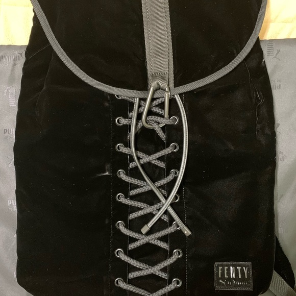 Puma | Bags | Unisex Black Puma X Fenty Laceup Backpack | Poshmark